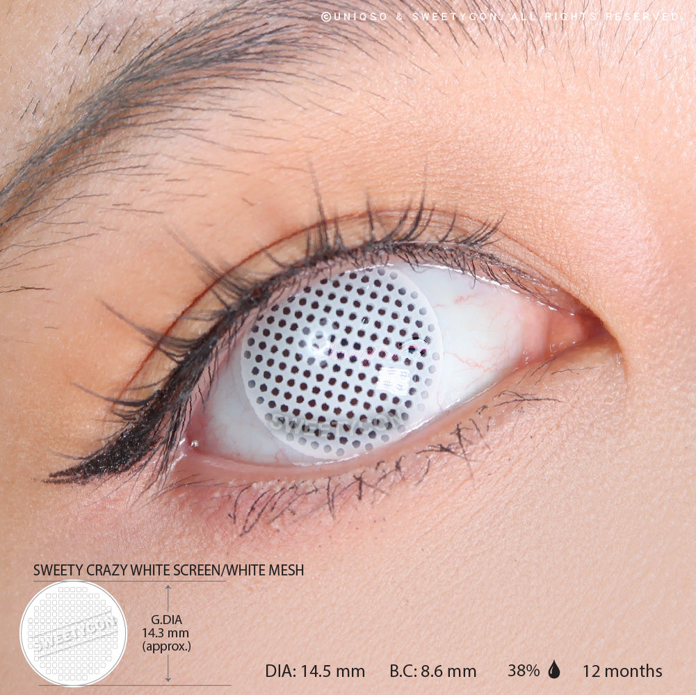 White Mesh Contact Lenses: Captivating and Supernatural – UNIQSO