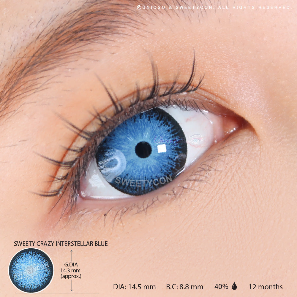 Sweety Crazy Interstellar Blue | Cosplay Contacts – UNIQSO
