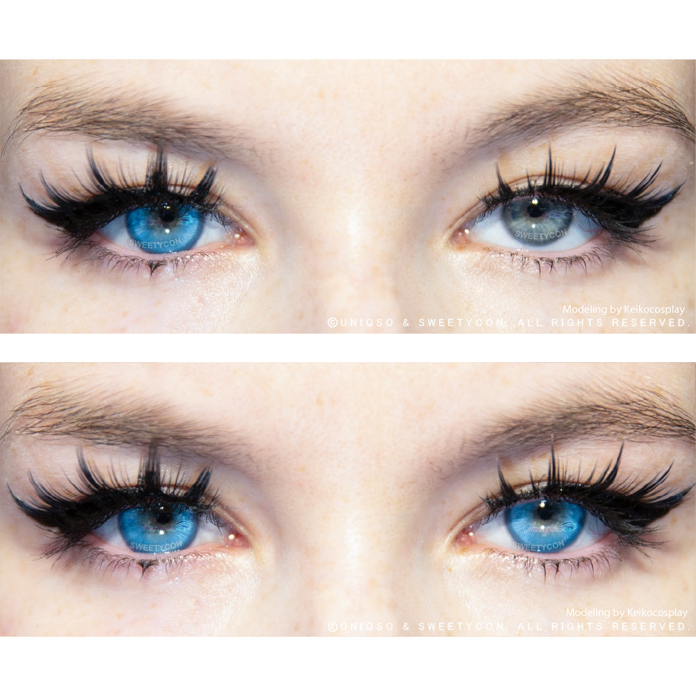 Sweety Magic Pop Blue Colored Contacts – UNIQSO