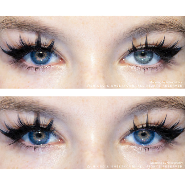 Best Light Blue Colored Contacts With Hazel Color | Color Blend ...