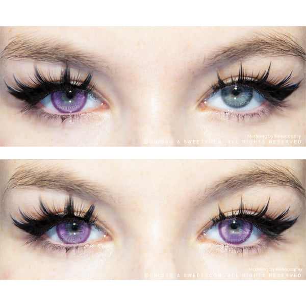 Sweety Magic Pop Purple Colored Contacts – UNIQSO