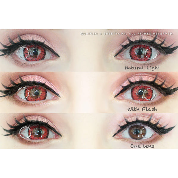 Sweety Crazy Zombie Red Halloween Contacts – UNIQSO