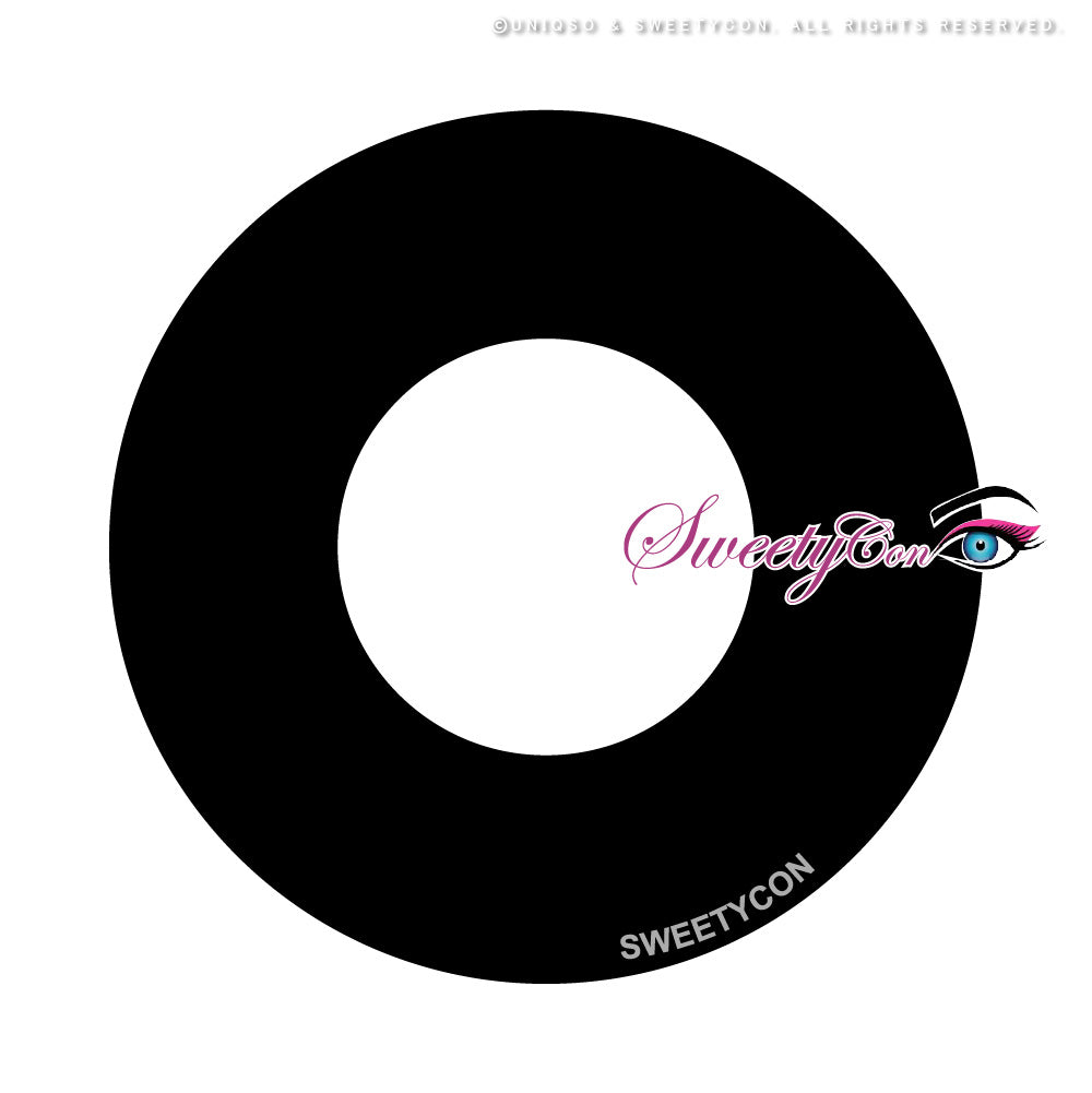 Sweety Crazy Solid Black Cosplay Contacts | Colored Contacts – UNIQSO