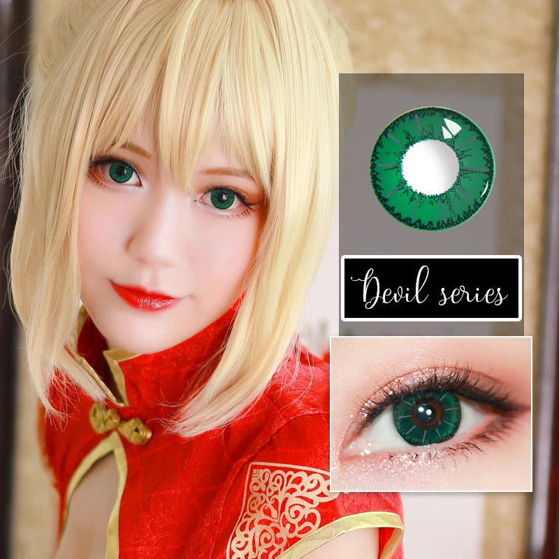 Sweety Devil Green Colored Contacts – UNIQSO