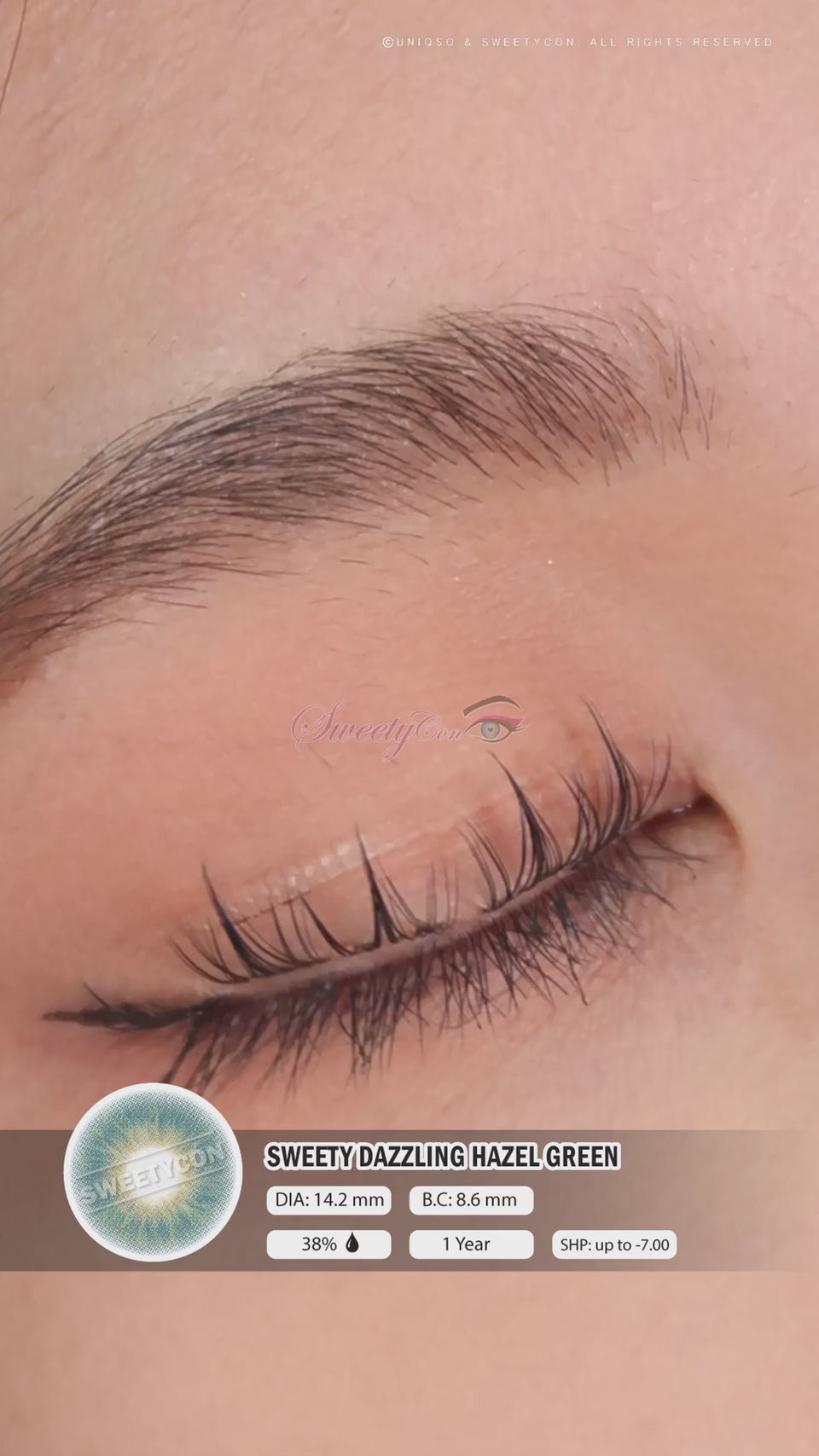 Hazel Green Contacts: Stunning Green Yellow Contact Lenses – UNIQSO