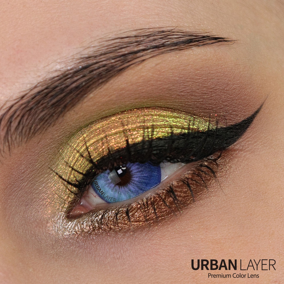 Urban Layer Pandora Blue 2 Tones Gradient Colored Contacts – UNIQSO