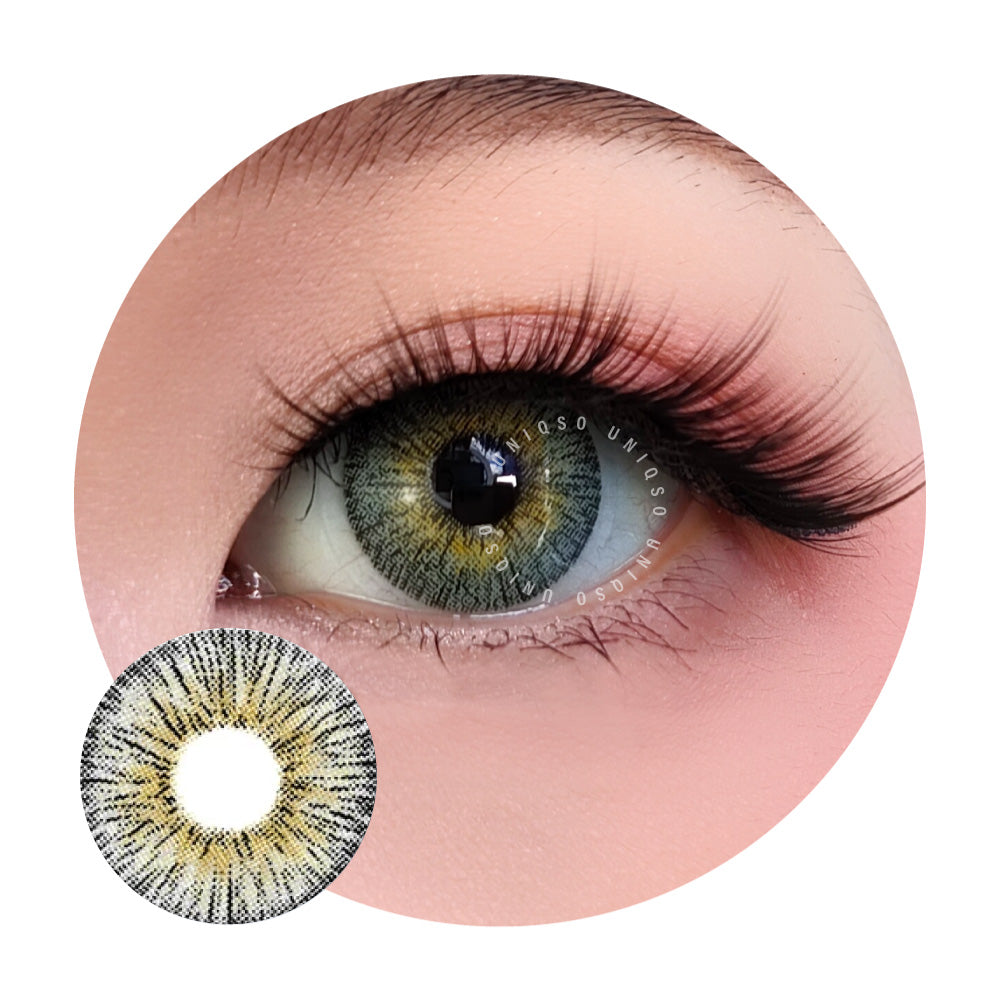 Retro Grey Color Contact Lens With Vibrant Color Look Colored Contacts ...