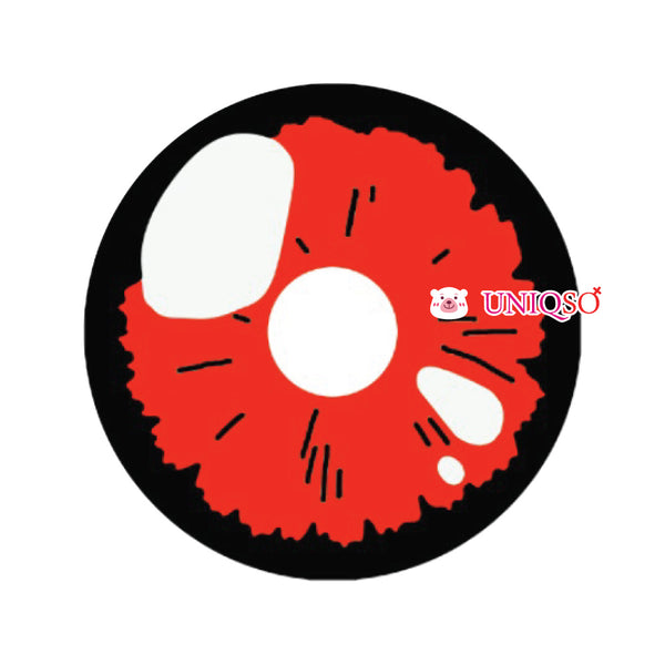 Real Anime Red Colored Contacts | Prescription – UNIQSO