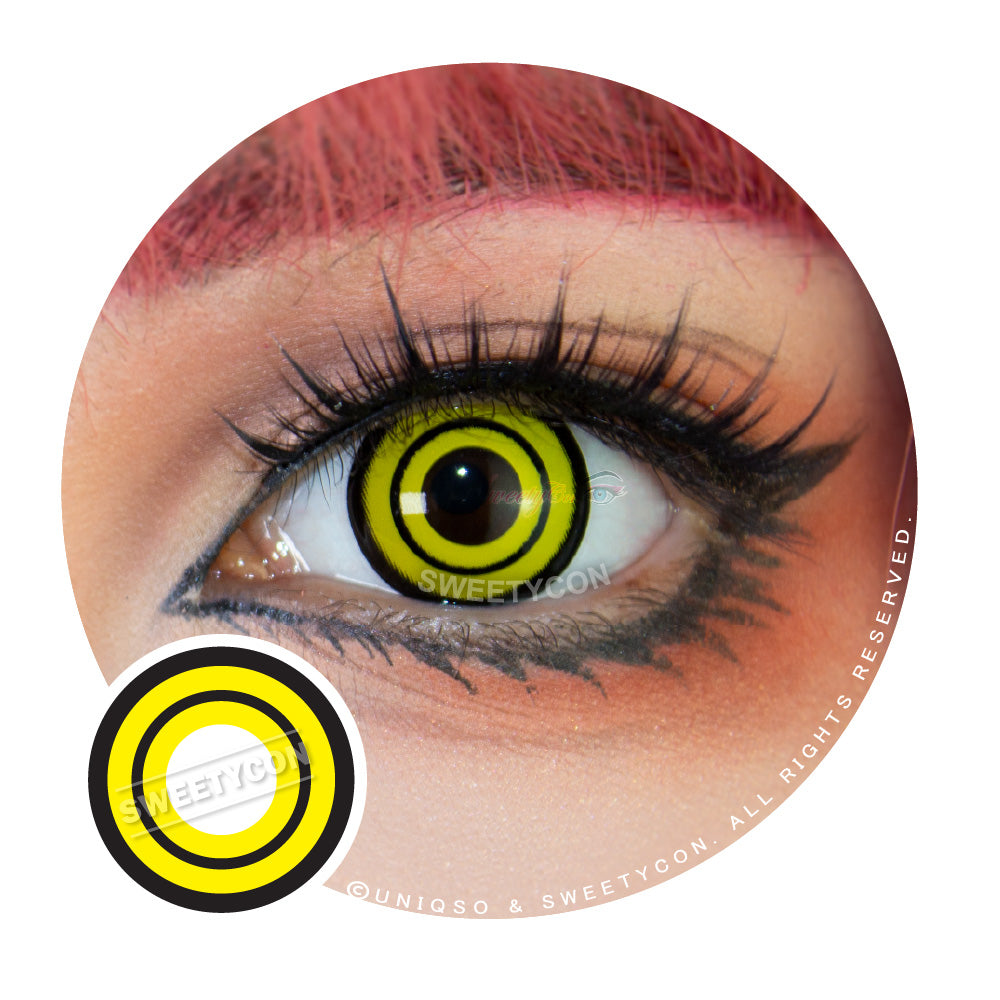 Sweety Crazy Yellow Rings (Makima Chainsaw Man) V3 | Cosplay Contacts ...