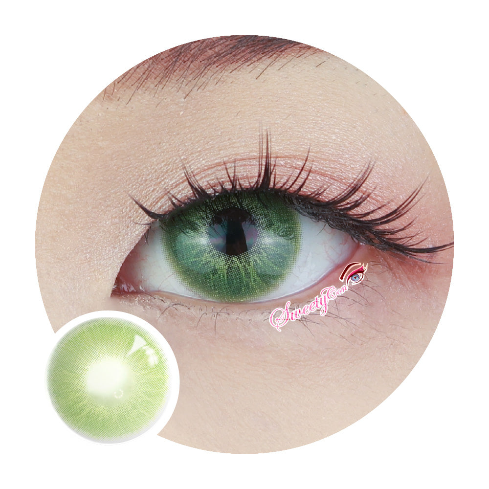 Colored Contacts: Enhance Your Look with Natural Green Color Contact ...