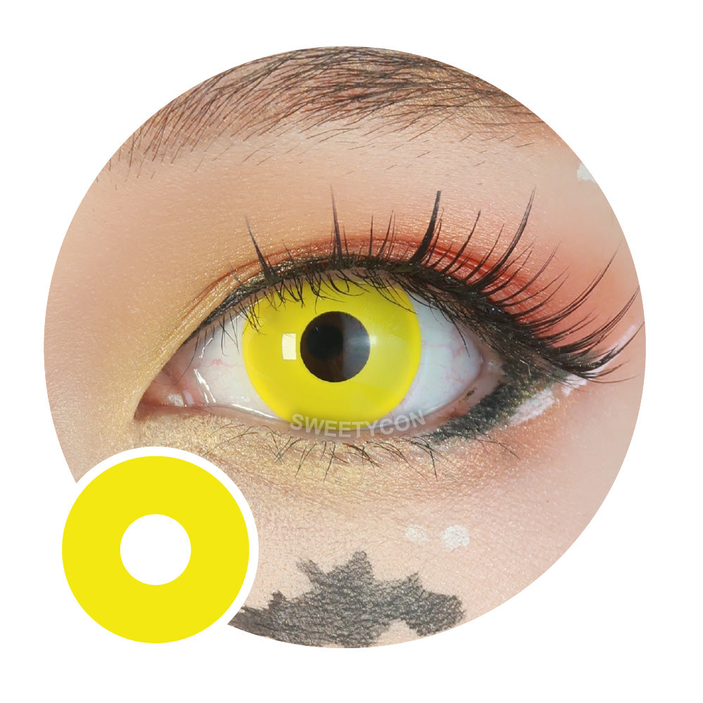 Sweety Crazy UV Glow Yellow | Colored Contacts – UNIQSO