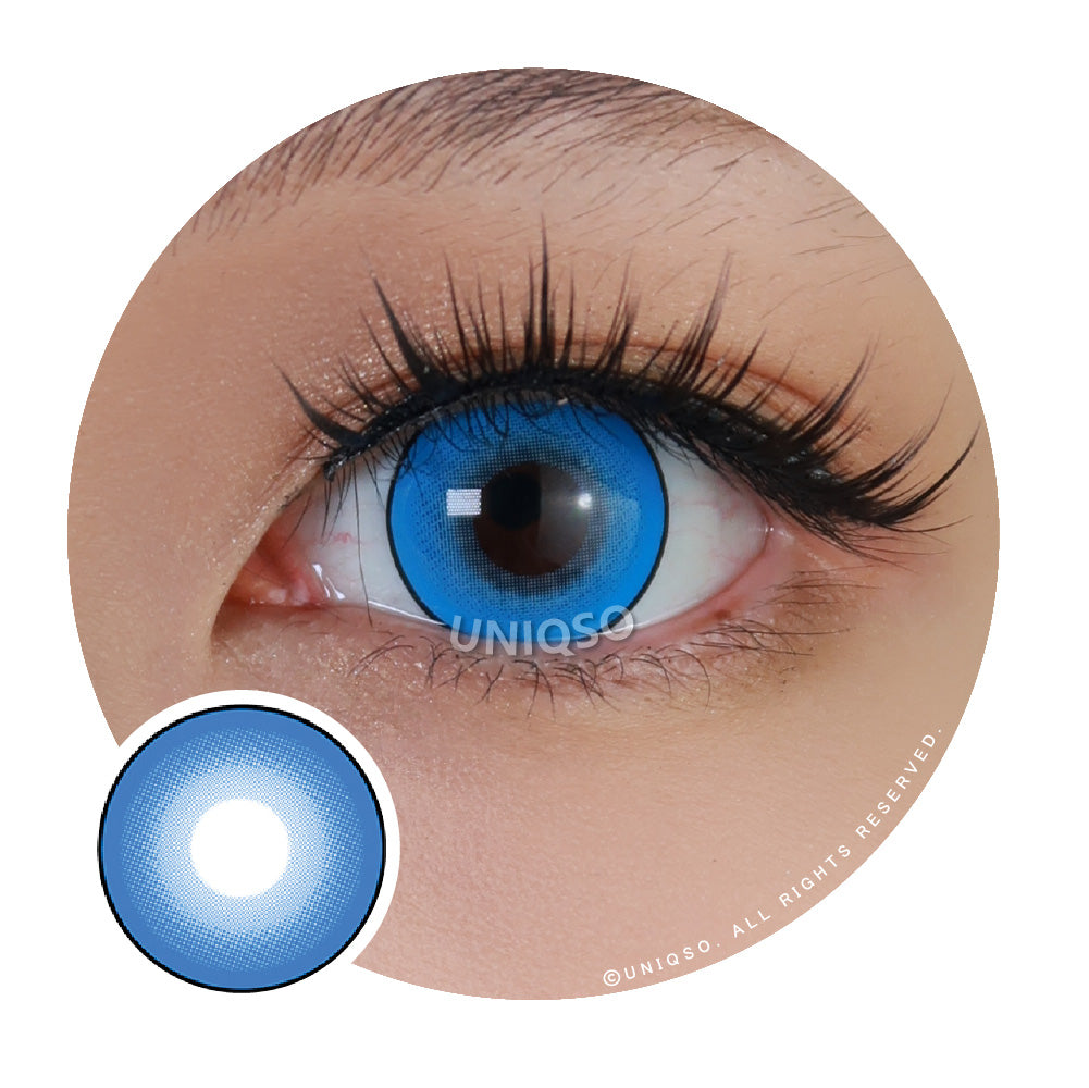 Kazzue Intense Pop Blue Colored Contacts – UNIQSO