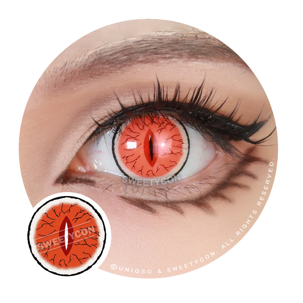 Sweety Demon Eye Orange | Demon Slayer Muzan Kibutsuji Eye Contacts ...