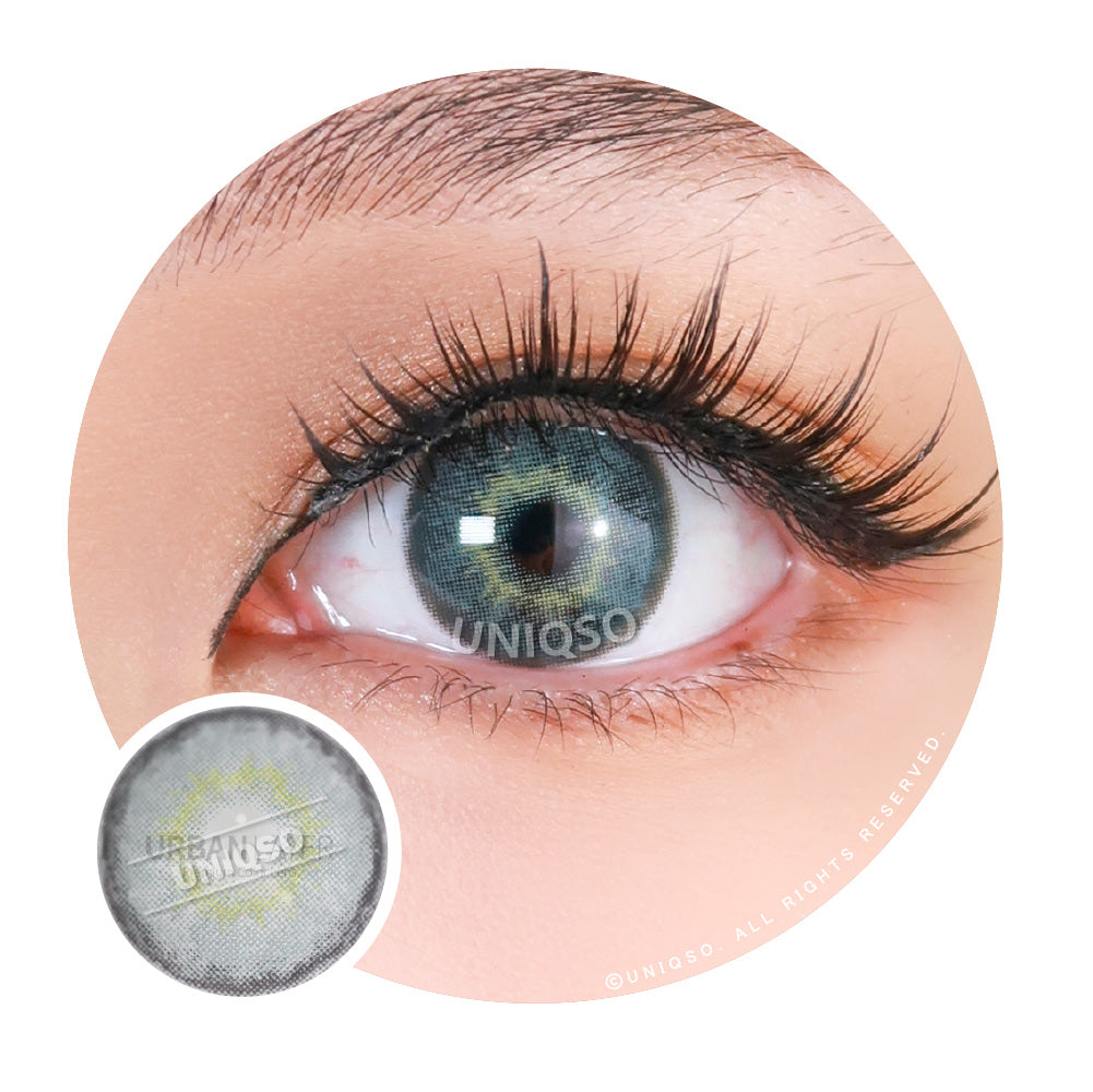 Natural-Looking Silicone Hydrogel Urban Layer Alexa Gray Contacts – UNIQSO