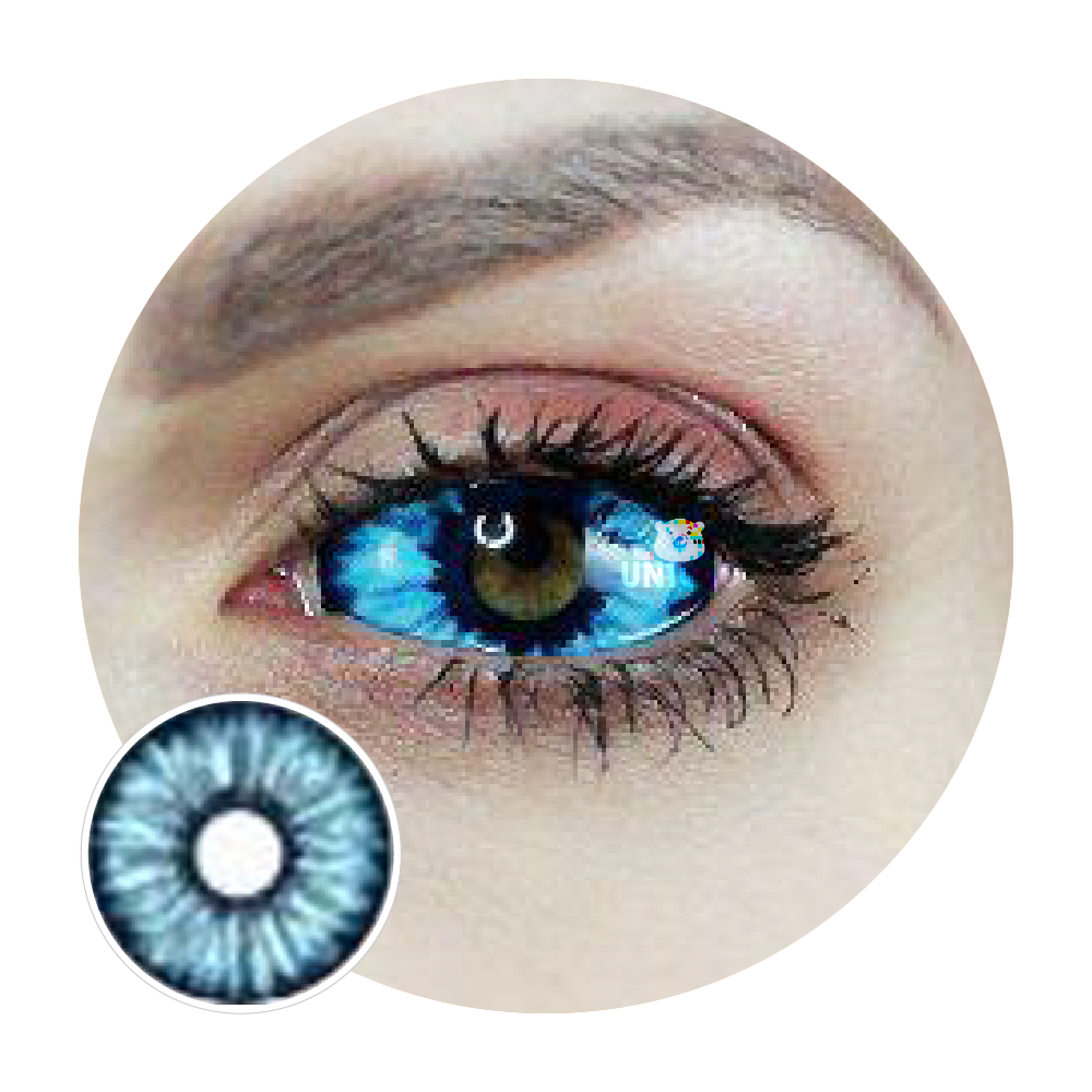 Sweety Blue Sclera Contacts - Blue Elf (1 lens/pack) – UNIQSO