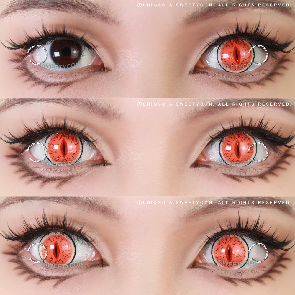 Sweety Demon Eye Orange | Demon Slayer Muzan Kibutsuji Eye Contacts ...