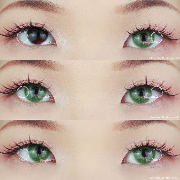 Colored Contacts: Enhance Your Look with Natural Green Color Contact ...
