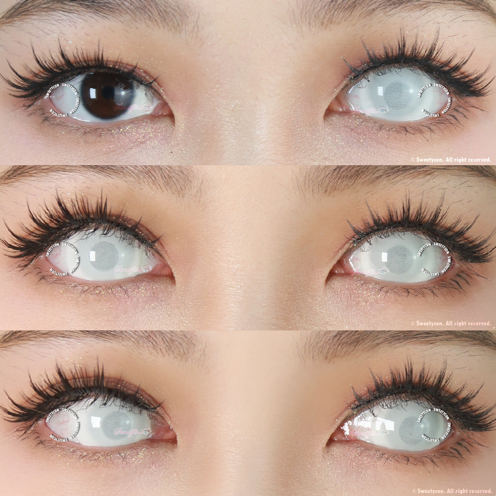 Sweety UV Mini Sclera White Blind Mesh | Cosplay Contacts – UNIQSO