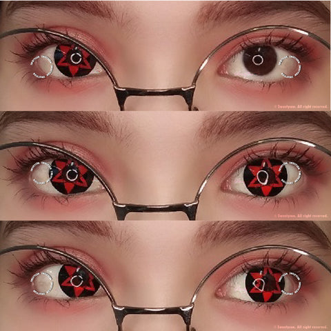 Sasuke Sharingan & Rinnegan Contacts: Naruto Contact Lenses – UNIQSO