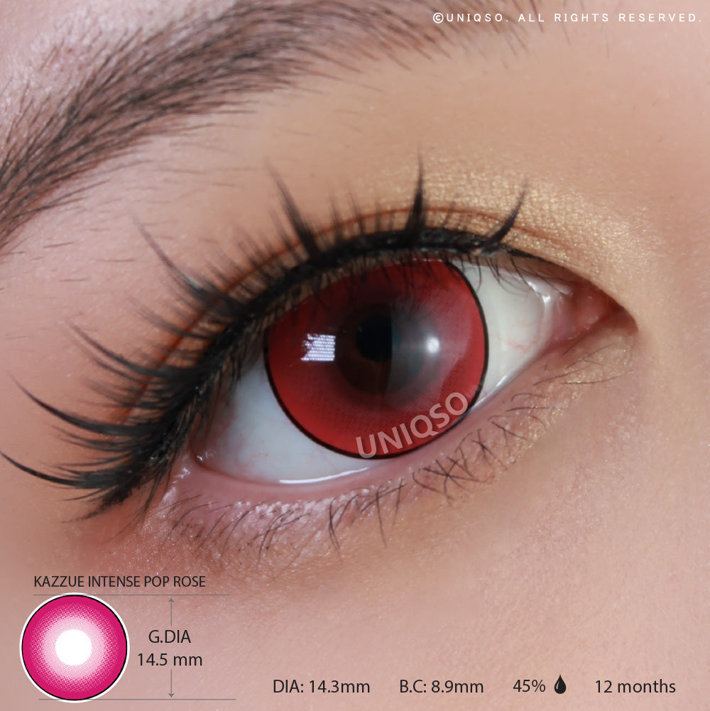 Kazzue Intense Pop Rose Colored Contacts – UNIQSO