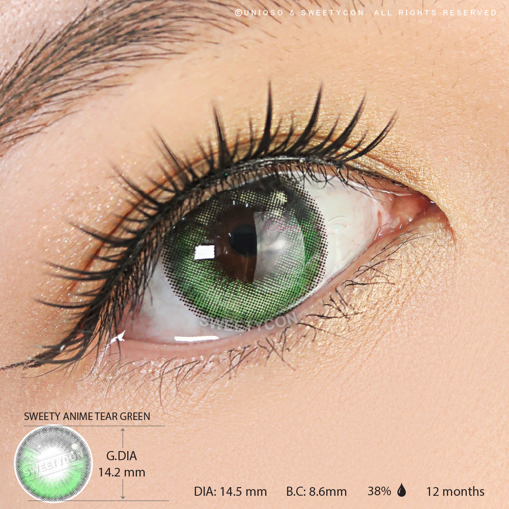 Anime Tear Green Colored Contacts | Perfect Anime Cosplay ...