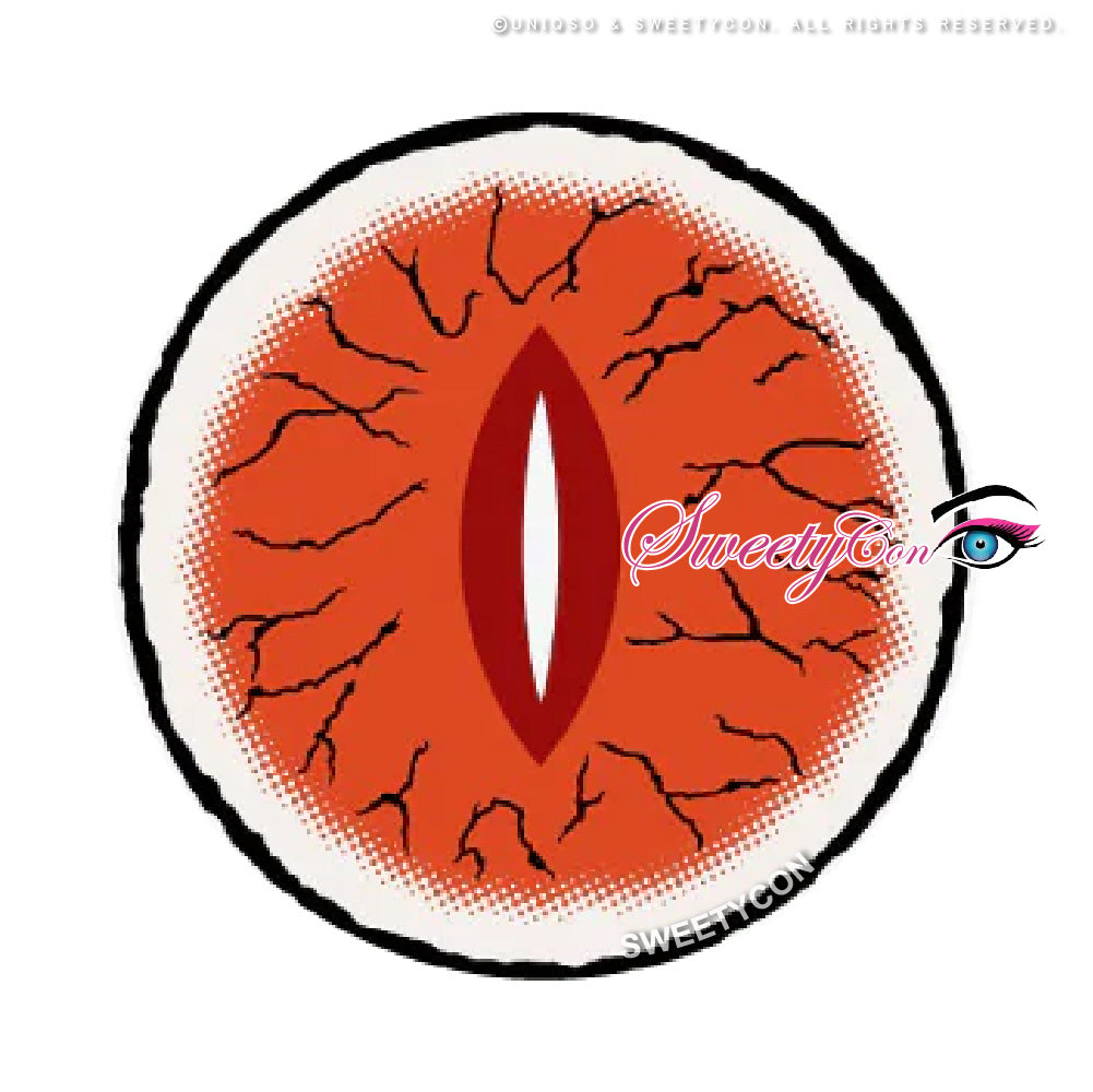 Sweety Demon Eye Orange | Demon Slayer Muzan Kibutsuji Eye Contacts ...