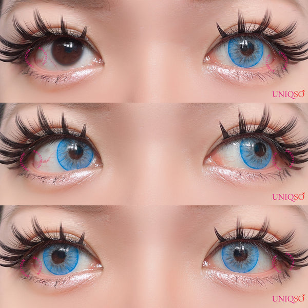 Icy Blue Contact Lenses: Stunning & Frosty Eye Transformation – UNIQSO