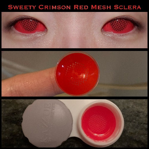 Red Mesh Contacts