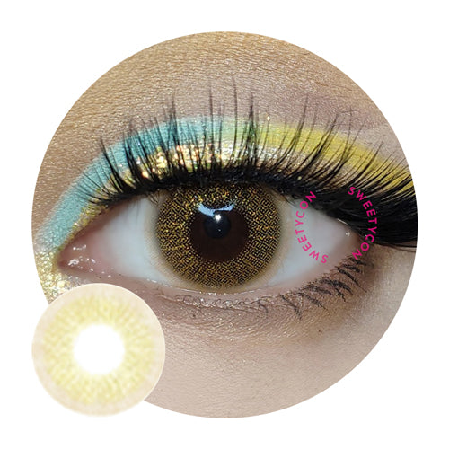 Sweety Glitter Mousse Gold Colored Contacts – UNIQSO