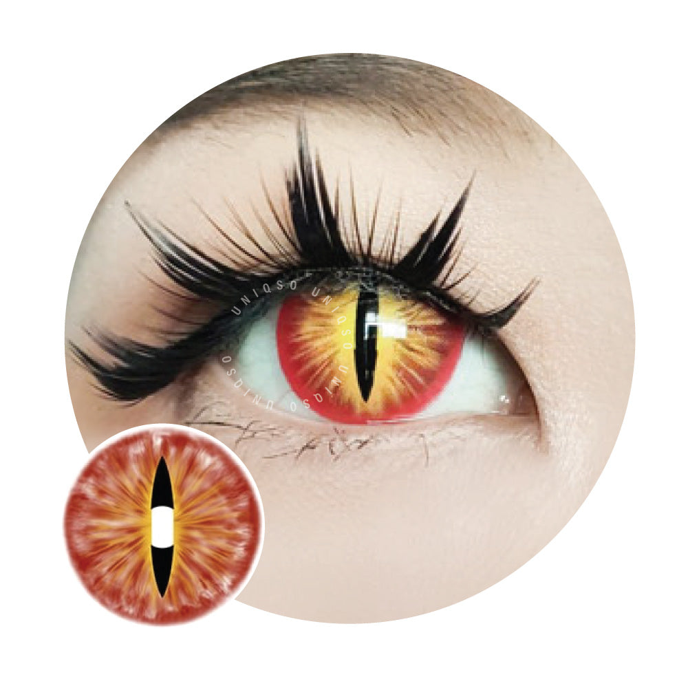 Red Cat Eye Contacts | Demon Eye Contacts | With Prescription Halloween ...