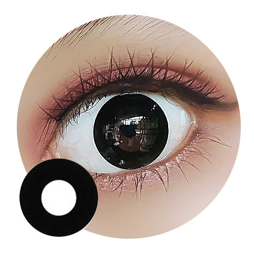 Sweety Crazy Solid Black Cosplay Contacts | Colored Contacts – UNIQSO