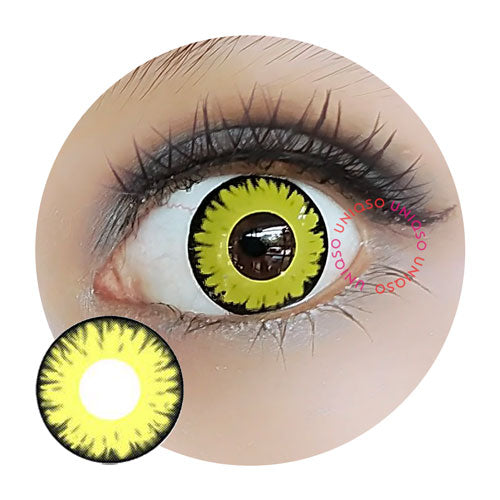 Vampire crazy Yellow Cosplay Contacts | Halloween Contacts – UNIQSO