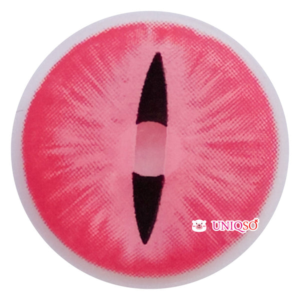 Sweety Crazy Pink Demon Eye / Cat Eye Contacts | With Prescription ...