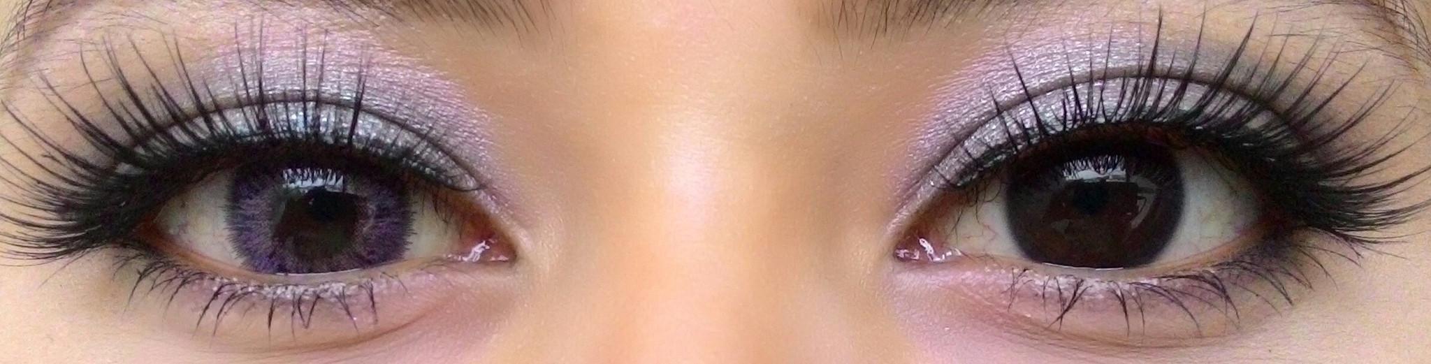 Create a Dolly-Inspired Look with Hybrid Purple Colored Contacts – UNIQSO
