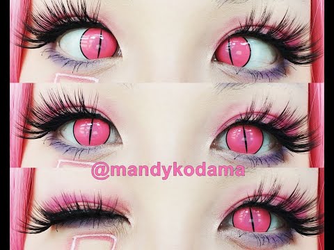 Demon Slayer Nezuko Kamado Eye Colored Contacts (Demon Form) – UNIQSO