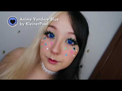 Anime Yandere Blue by KleinerPixel Colored Contacts – UNIQSO