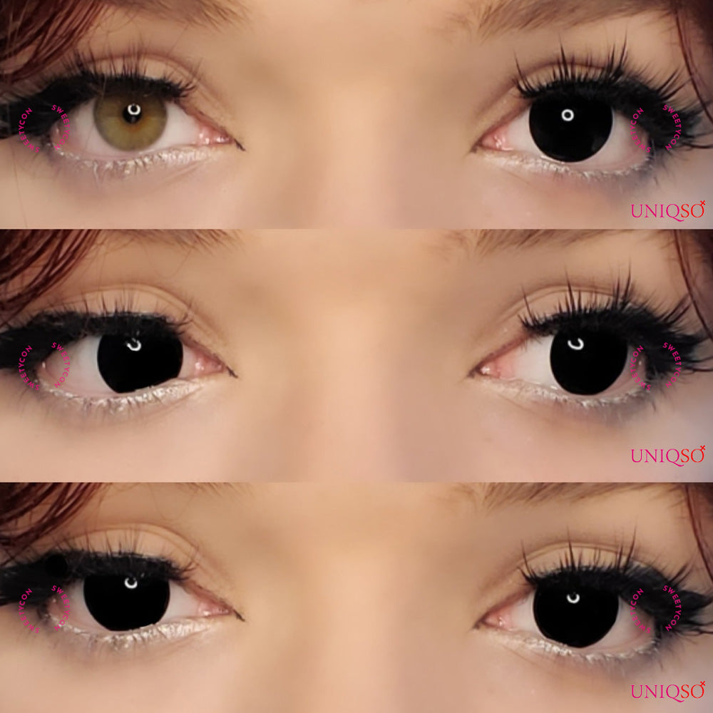 Black Pupil Colored Contacts: Total Eye Color Change for a Bold Look ...