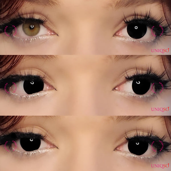 Black Pupil Colored Contacts: Total Eye Color Change for a Bold Look ...