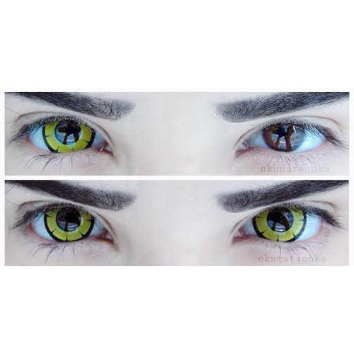 Yellow Colored Contact Lens: Striking Solid Color for Amazing Cosplays ...