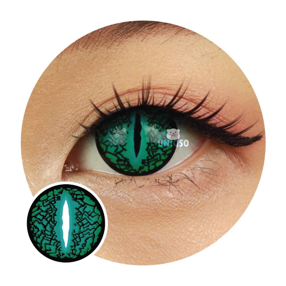 Green Lizard Eye | Snake Eye | Halloween Contacts – UNIQSO