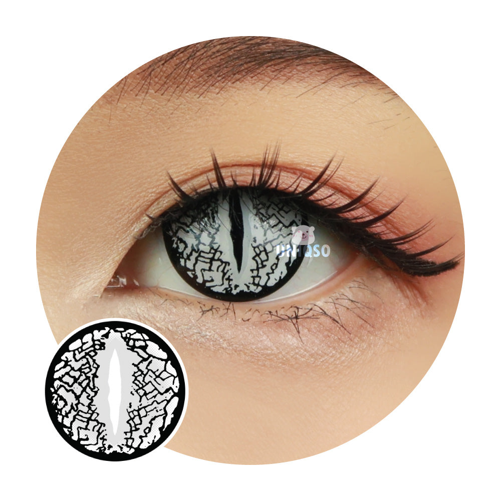 Silver Lizard Eye Contacts: Mystical Cosplay Transformation Lenses – UNIQSO