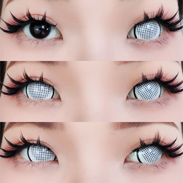 Sweety Mini Sclera White Mesh Rim Colored Contacts – UNIQSO