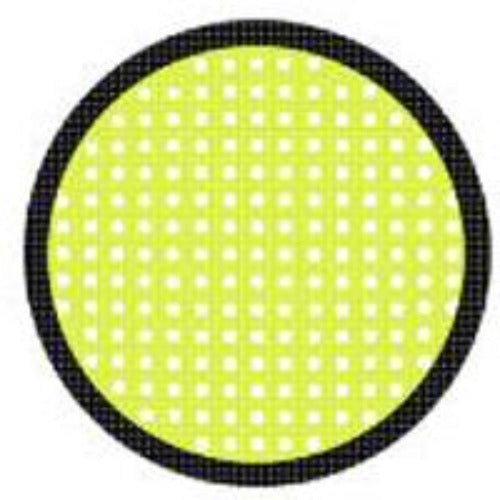 Sweety Crazy Yellow Mesh/Screen with Black Rim Halloween Contacts – UNIQSO